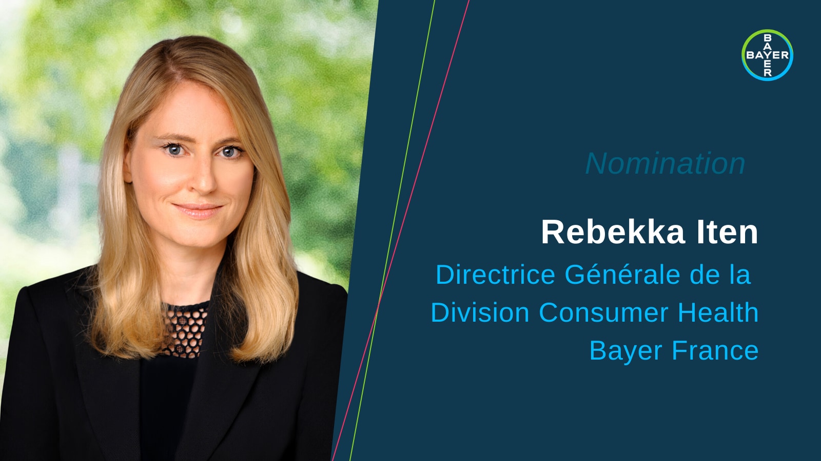 Rebekka Iten est nommée Directrice Générale de la Division Consumer ...